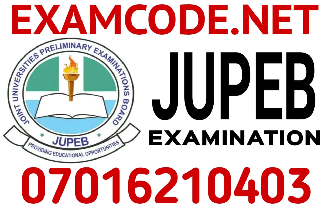 2025 JUPEB Runz | 2025 JUPEB Expo Questions and Answers - Examcode.net